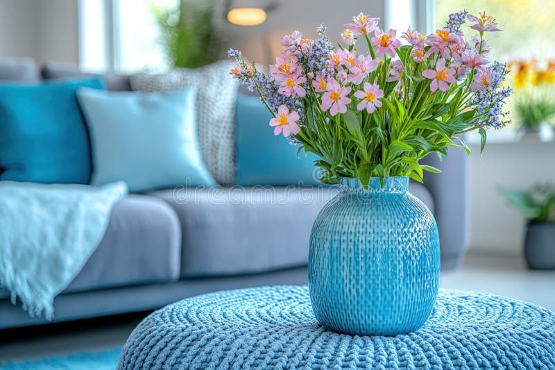A Home Interior Decorated for Spring, Fresh and Inviting, Design Theme ...