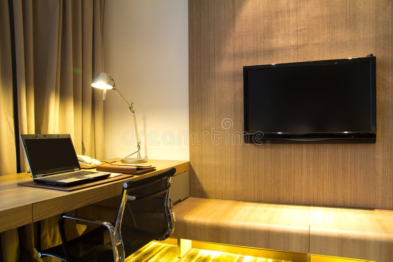 Home interior design stock image. Image of laptop, room - 26115667