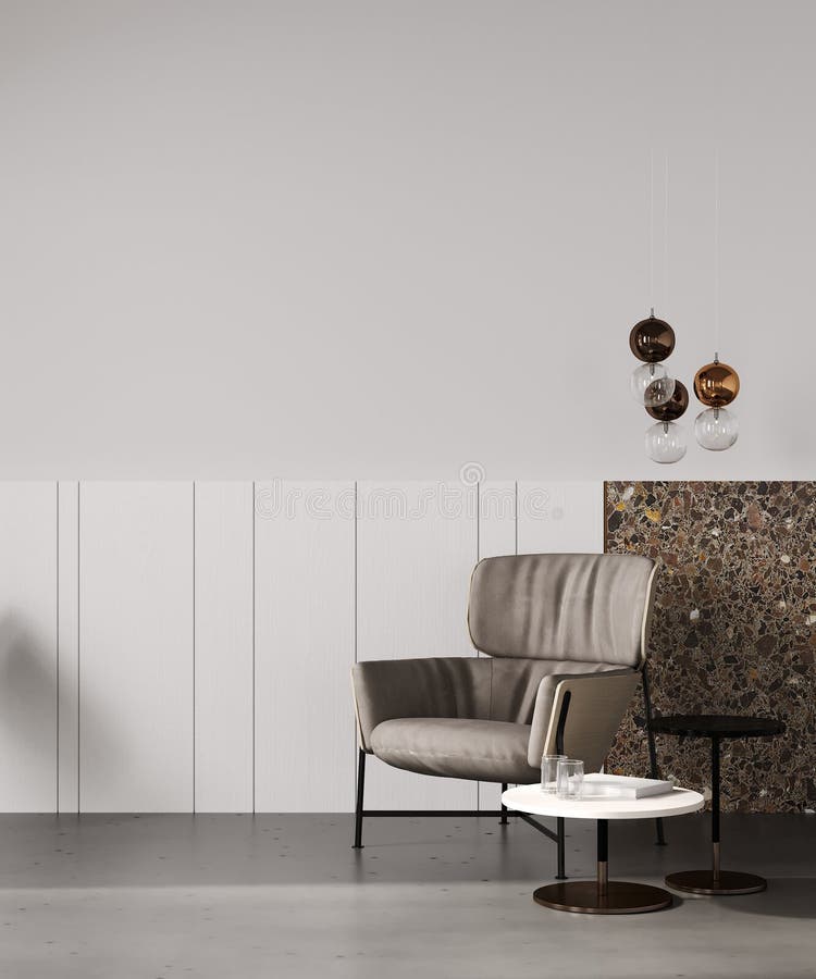 Home Interior, Luxury Modern Light Living Room Interior, Beige Empty ...