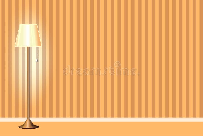 Home Interior . Room, a Template for the Design. Abstract Lamp ...