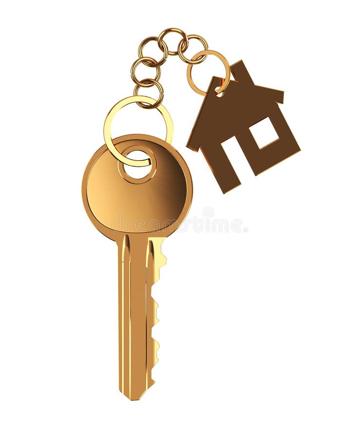 Key with Sweet Home Text As Symbol for Property Stock Illustration ...