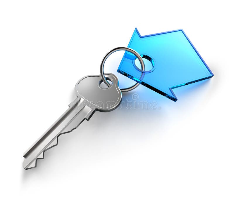 Home Key - Real Estate Concept Stock Illustration - Illustration of ...