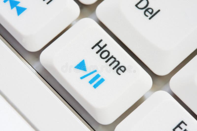 Computer home key stock image. Image of background, close - 2636103