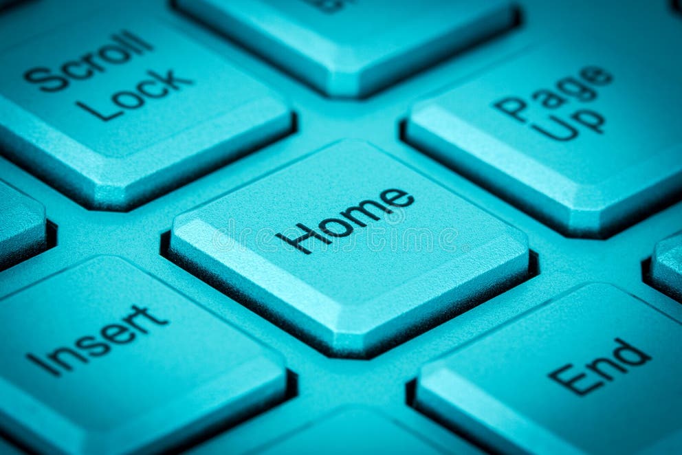 Home key on a keyboard stock image. Image of symbol, home - 37198275