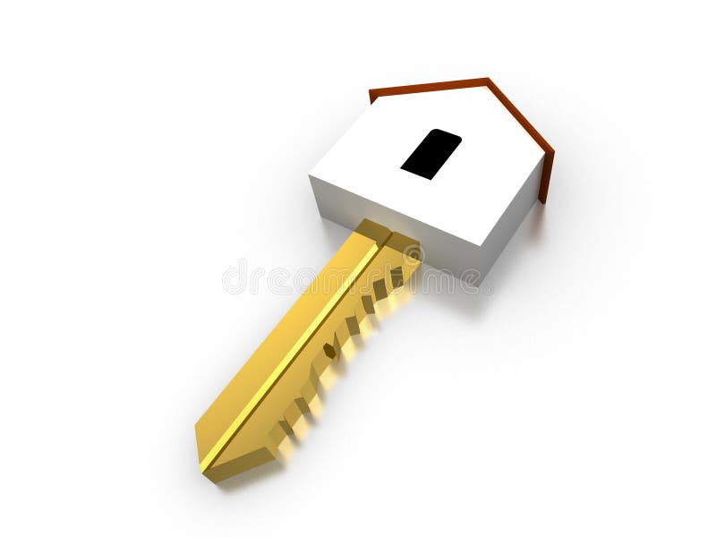Home and key stock illustration. Illustration of shape - 71040174