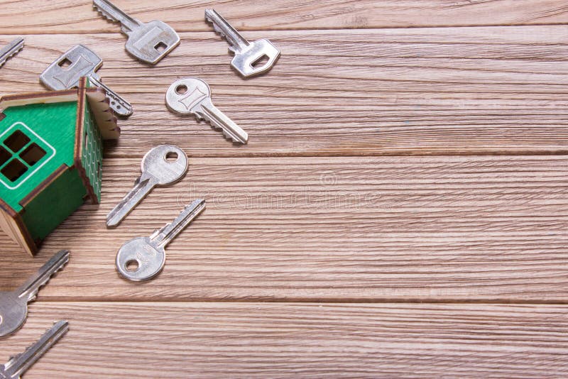 Home and keys on table stock photo. Image of owner, accessibility ...