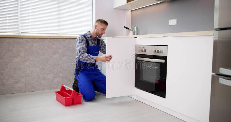 Home Kitchen Cabinet Repair and Maintenance Stock Image - Image of ...