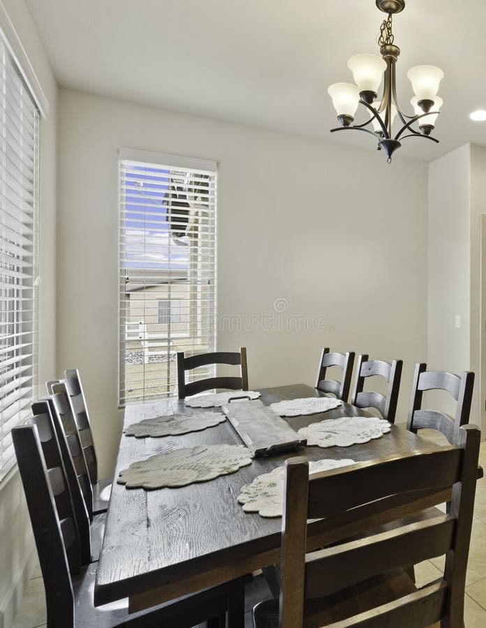 A Home Kitchen Interior with Counters Stock Image - Image of decoration ...