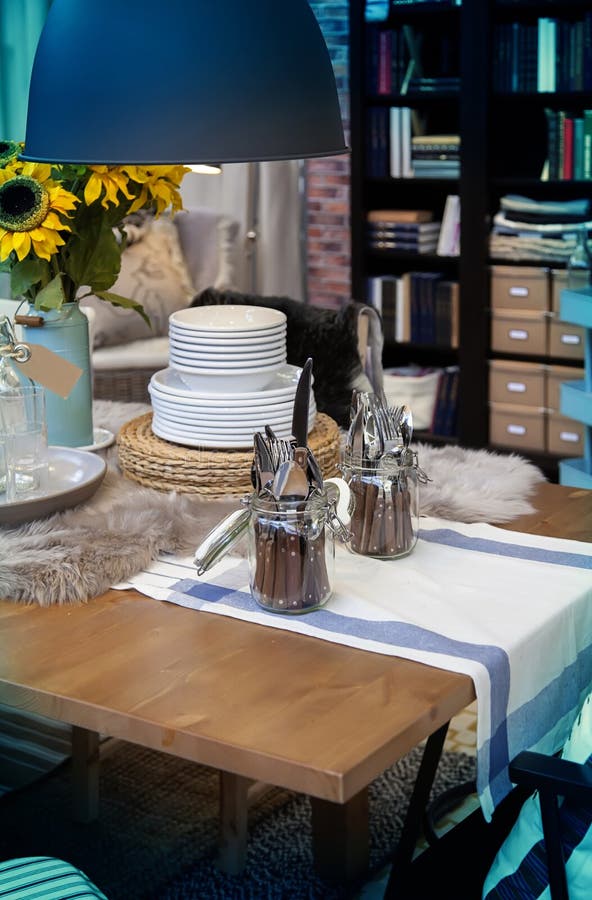 Kitchen table stock photo. Image of design, kitchen, hardwood - 2392208