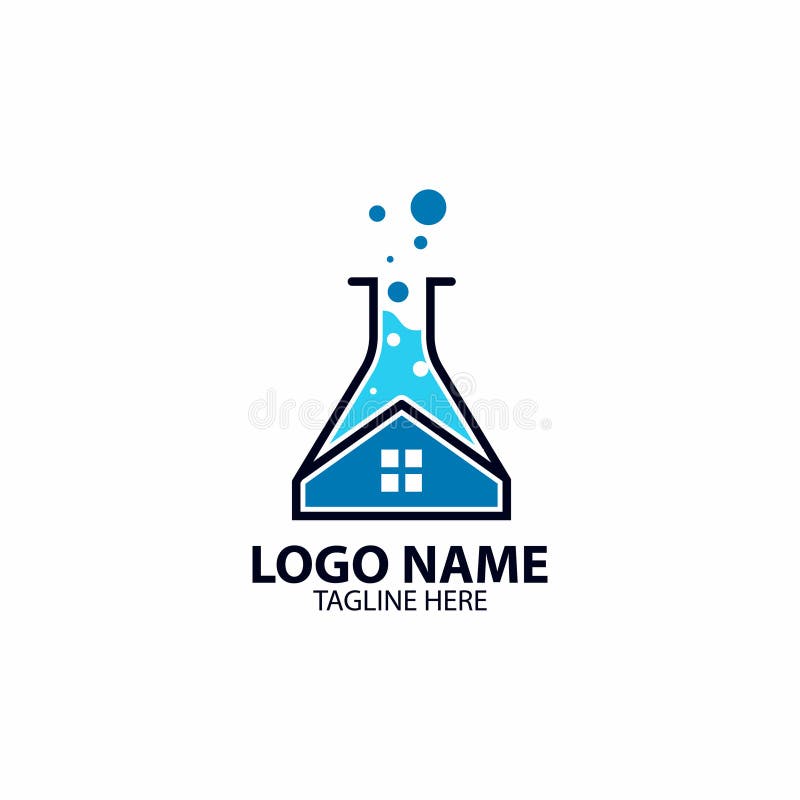 Home Lab Logo Design Vector Stock Vector - Illustration of test ...