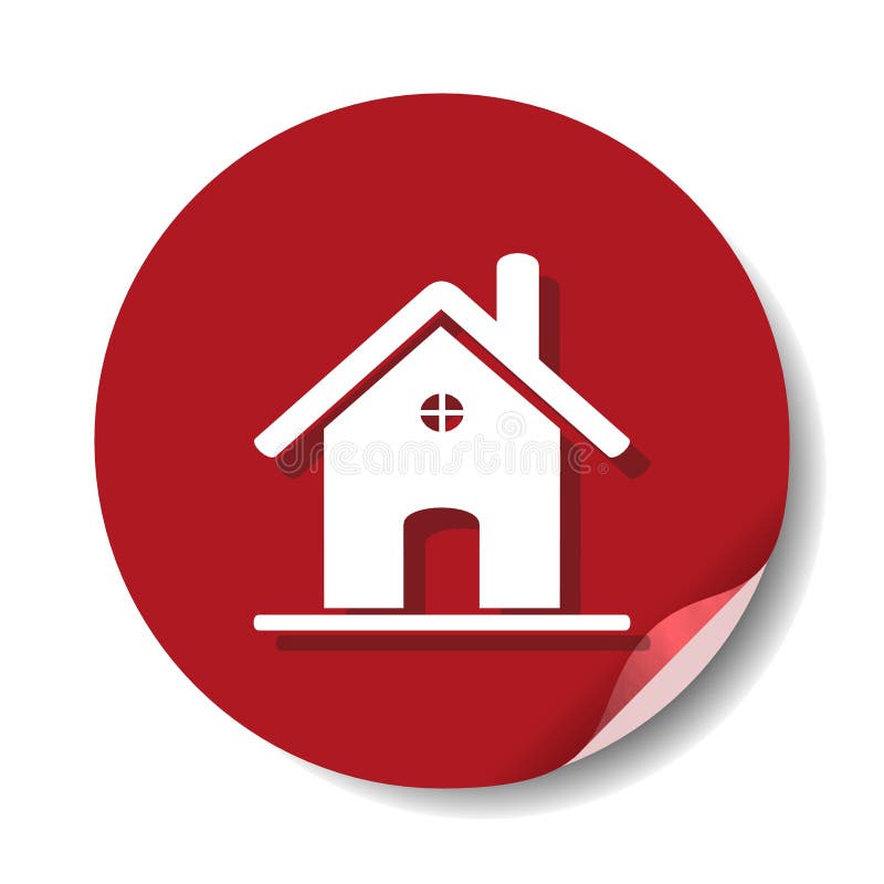 Home label, illustration stock illustration. Illustration of reception ...