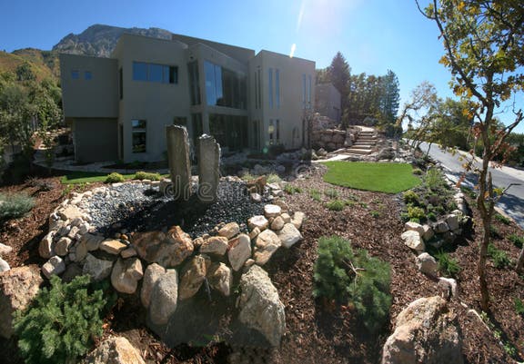 Home Landscape Xeriscape stock photo. Image of build, xeriscape - 3402000