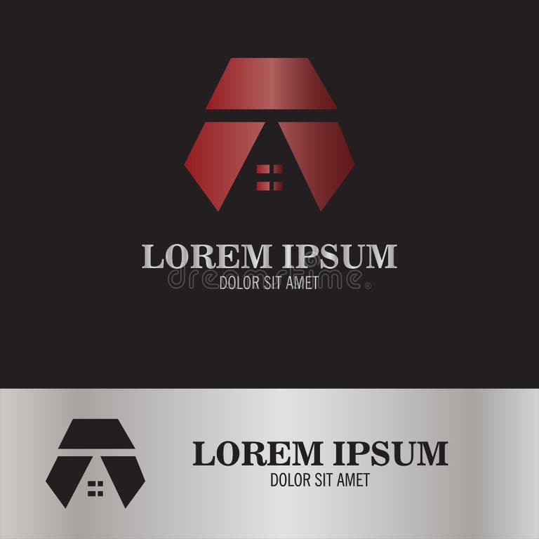 Home letter a logo stock vector. Illustration of building - 82244246