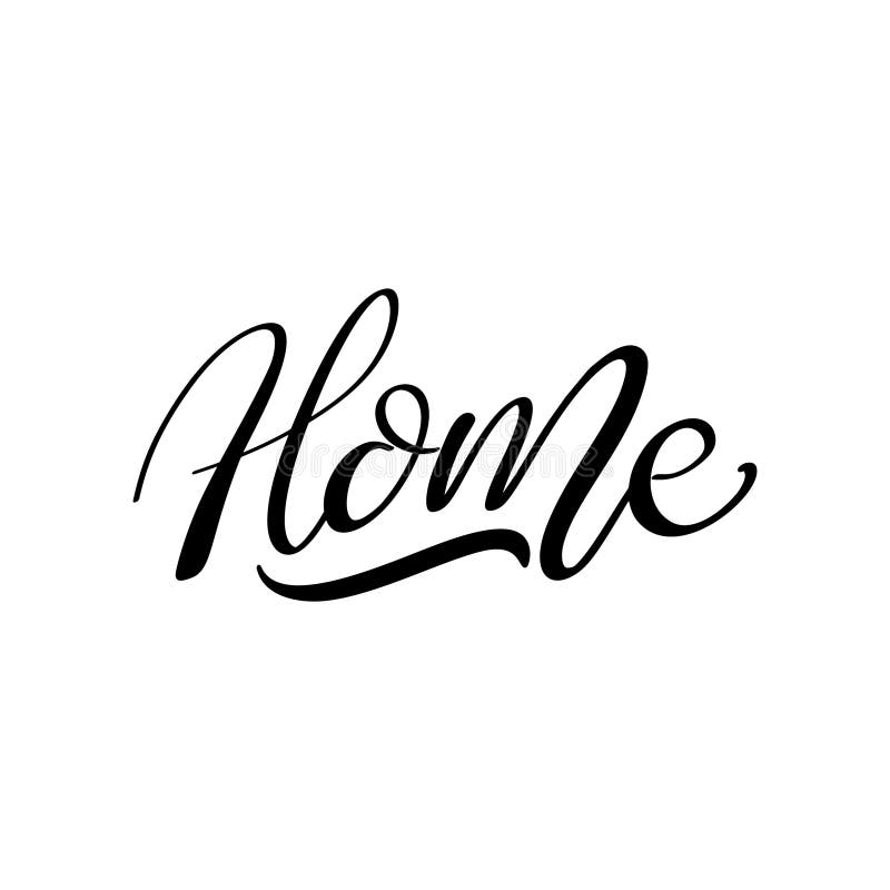Home Lettering Stock Illustrations – 40,693 Home Lettering Stock ...