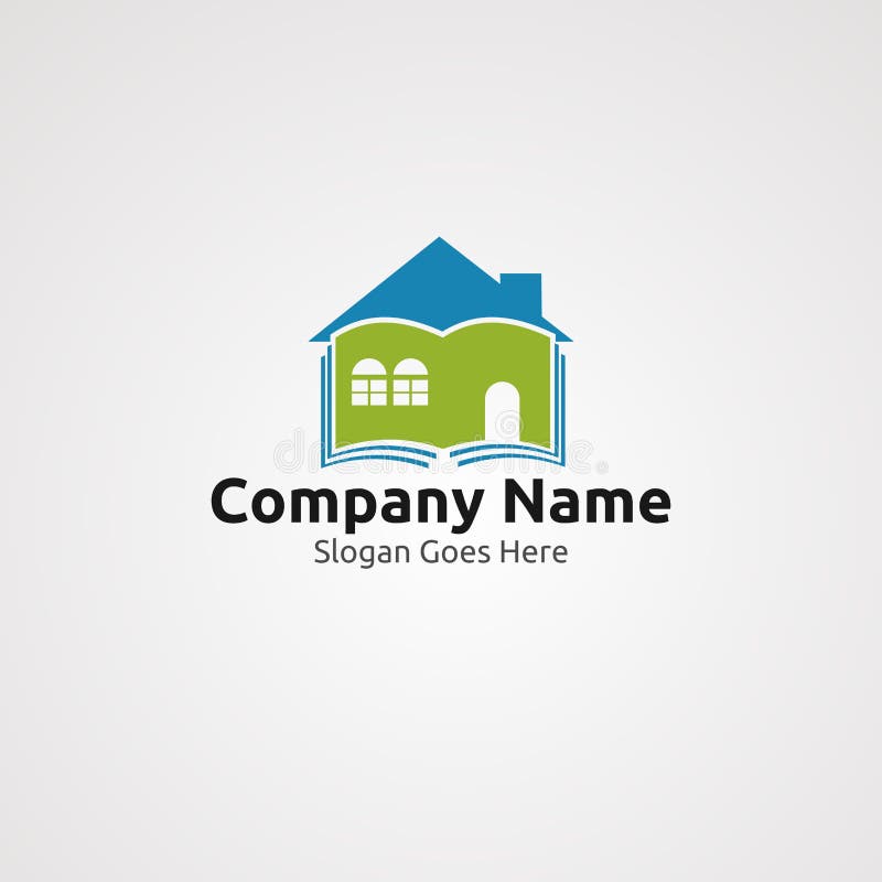 Home Library Logo Vector, Icon, Element, and Template for Company Stock ...