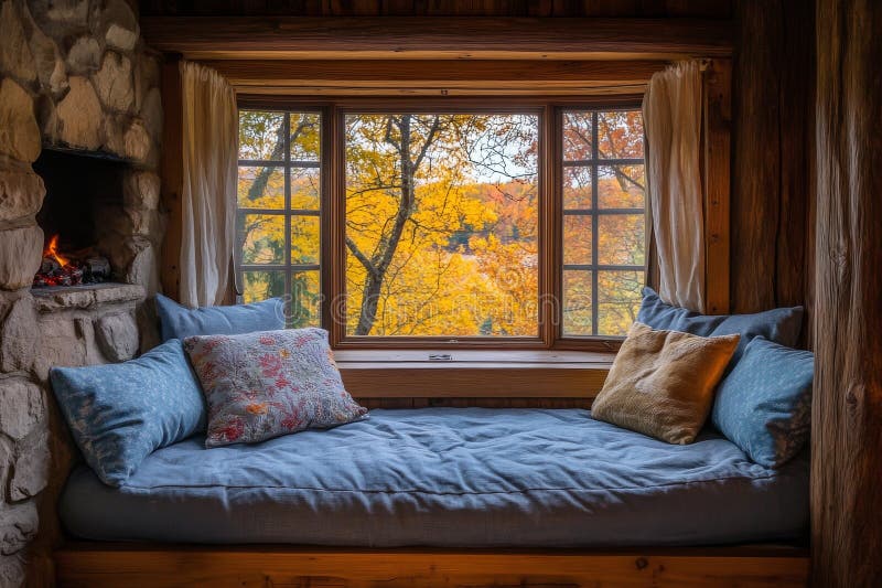 A Home Living Room Featuring a Lounge Area and a Window Stock Image ...