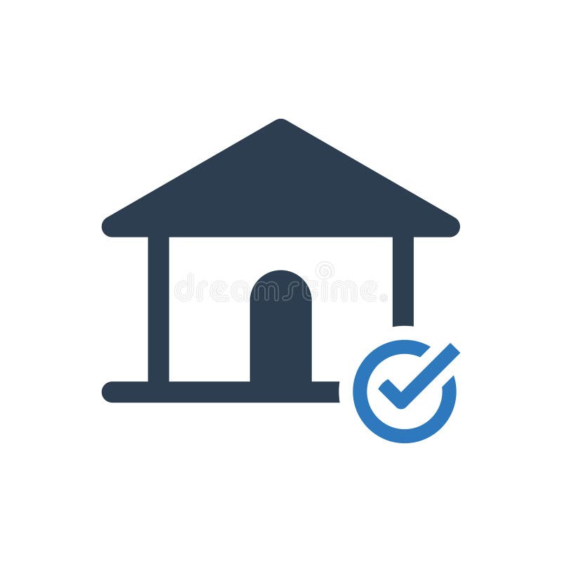 Home Loan Approved Icon Property Choice Icon Symbol Stock Vector ...