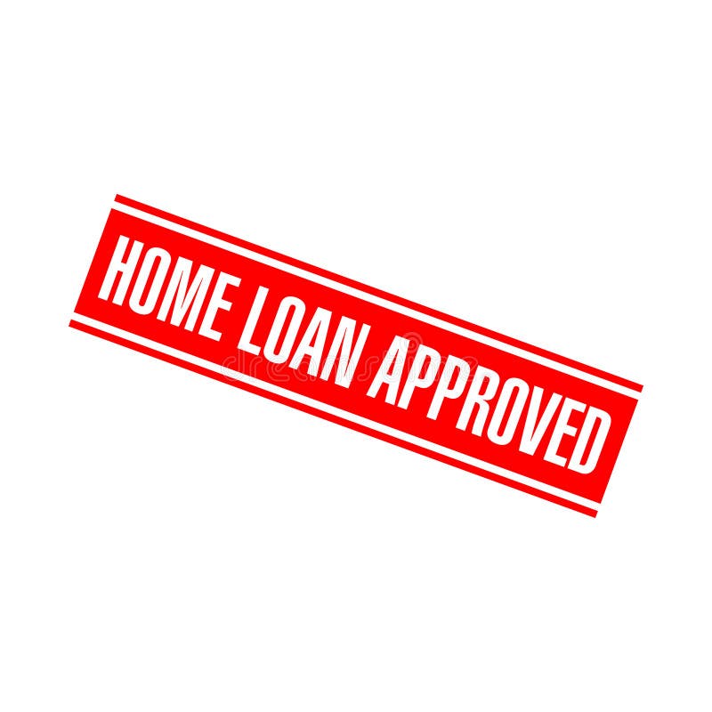 Home Loan Approved Letter Rubber Stamp Template Stock Vector ...