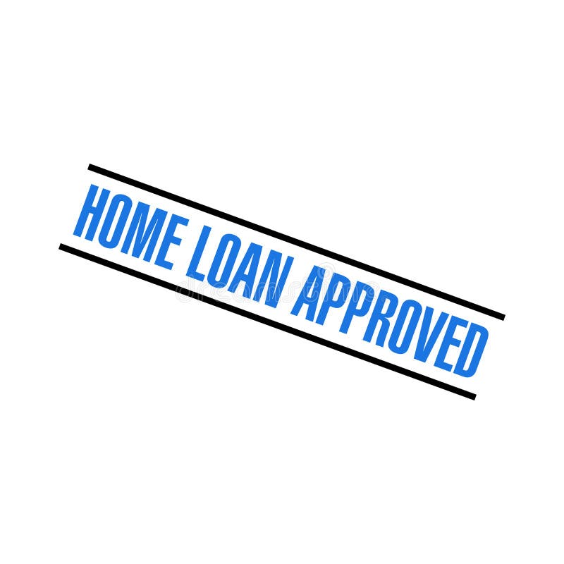 Home Loan Approved Letter Rubber Stamp Template Stock Vector ...