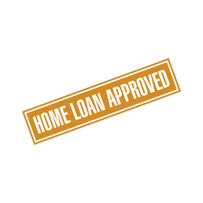 Home Loan Approved Letter Rubber Stamp Template Stock Vector ...