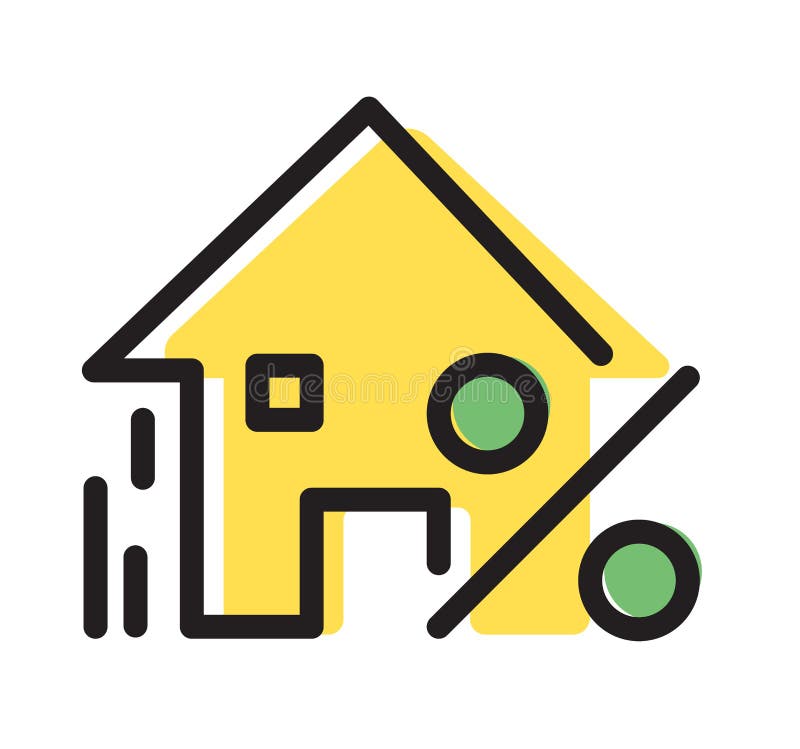 Home Loan Interest Rate - Icon Stock Vector - Illustration of vector ...