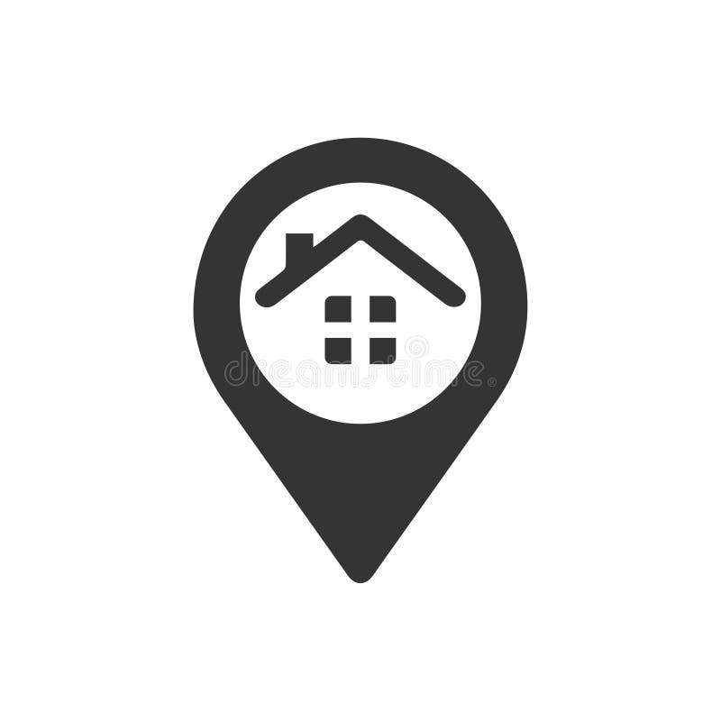 Home Location Icon stock vector. Illustration of location - 120821753