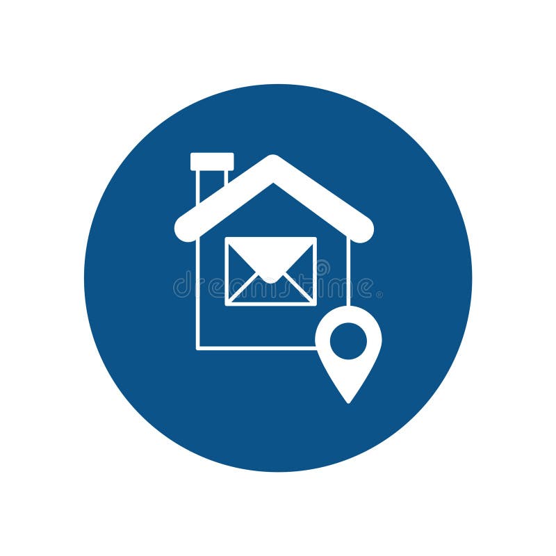 Home Location Vector Icon with Background Trendy Colors Stock Vector ...