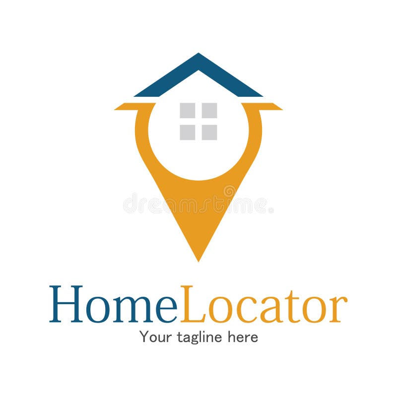 Home locator logo stock vector. Illustration of logo - 103432360