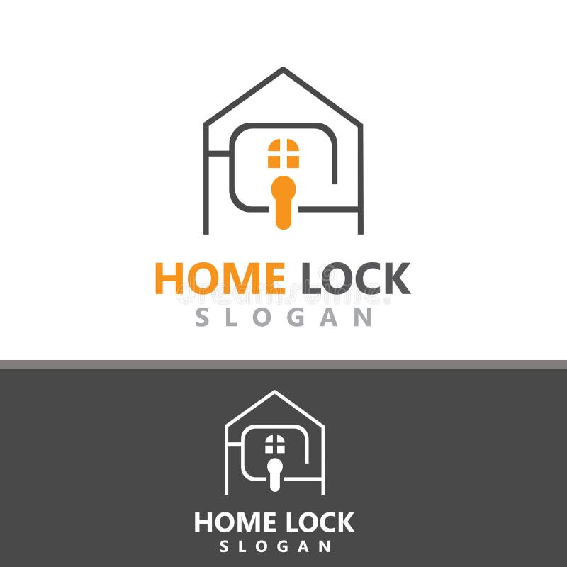 Home Lock Creative Logo Design Security Key Protection Concept for ...