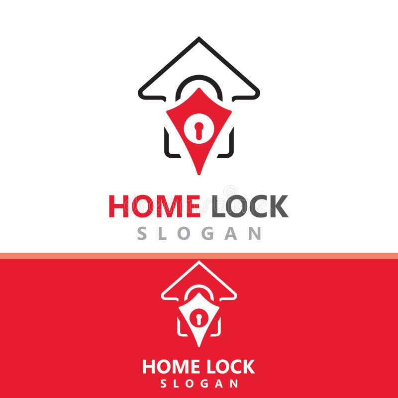 Home Lock Creative Logo Design Security Key Protection Concept for ...