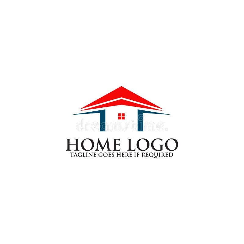 Home Logo Design Vector Template Stock Vector - Illustration of outline ...