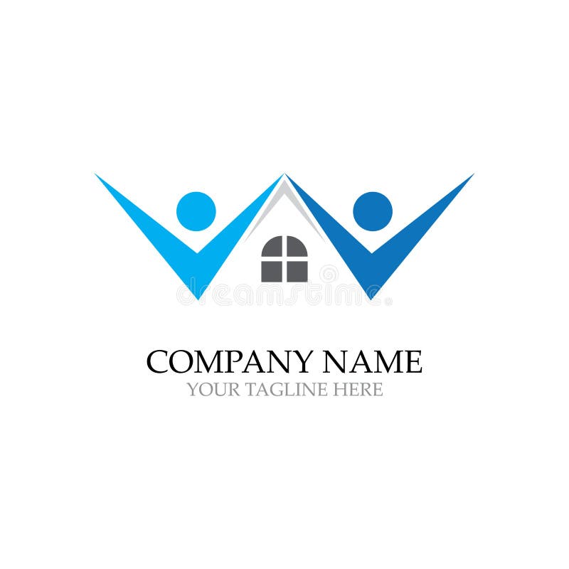 Home Logos and Template Symbols Vector. Stock Vector - Illustration of ...