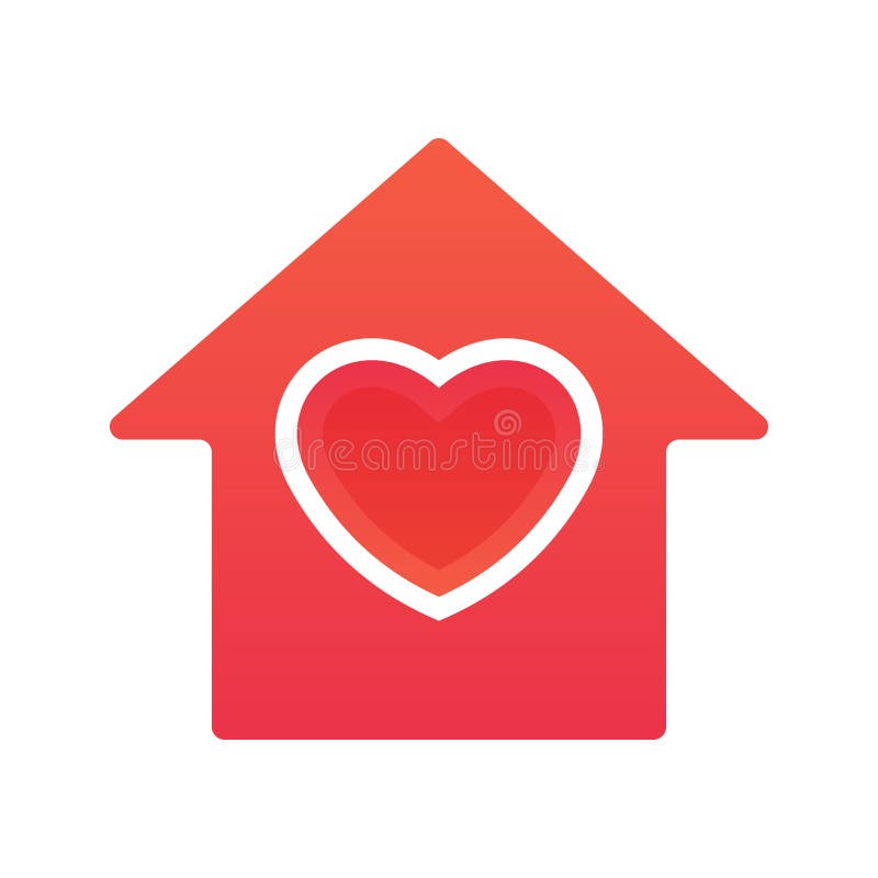 Home Love Logo Element Design Template Icon Stock Vector - Illustration ...