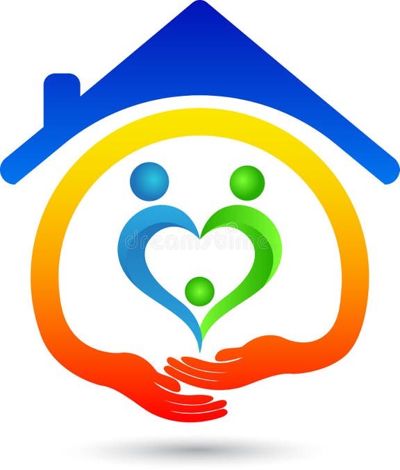 Home for love stock vector. Illustration of hands, design - 36167854