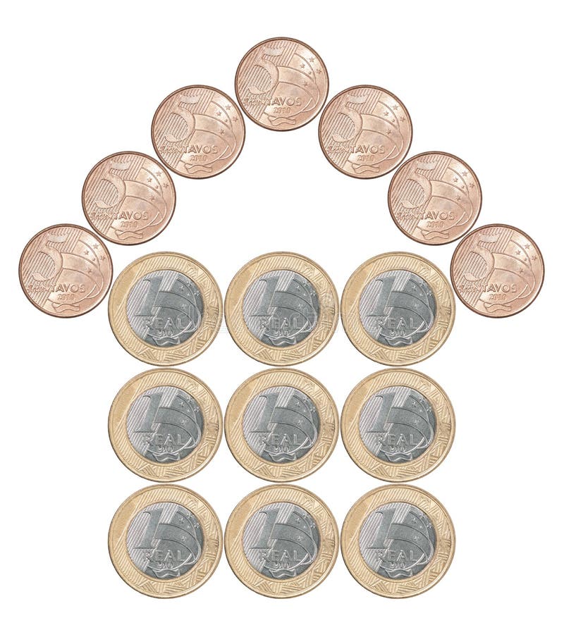 Brazilian real coin stock image. Image of centavos, full - 85098979