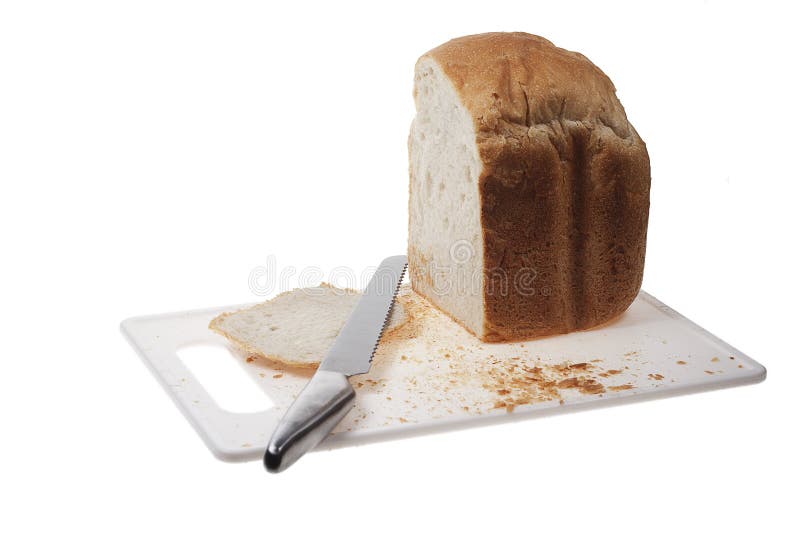 Home made bread stock photo. Image of chew, knife, bread - 22600394