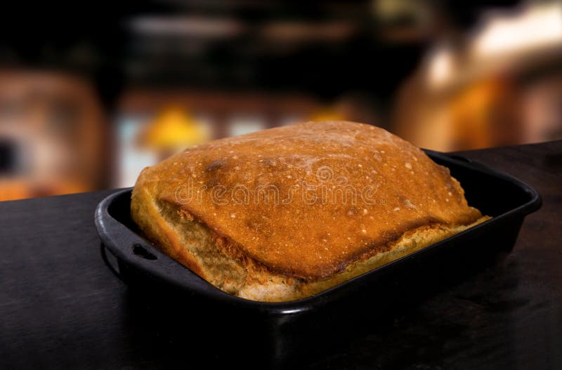 Home made bread in kitchen stock image. Image of food - 214303137