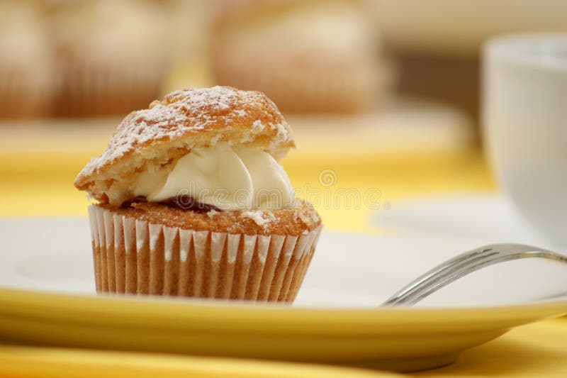 Home Made Cake on a White Plate Stock Photo - Image of eating, dieting ...