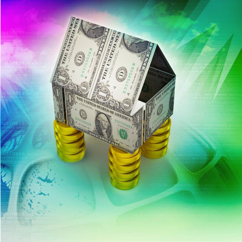 Home Made by Currency and Coins Stock Photo - Image of exterior, paying ...