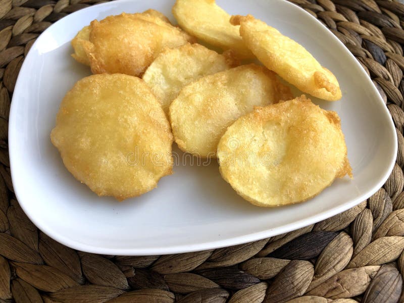 Home Made Deep Fried Potato Chips Stock Image - Image of delicious ...