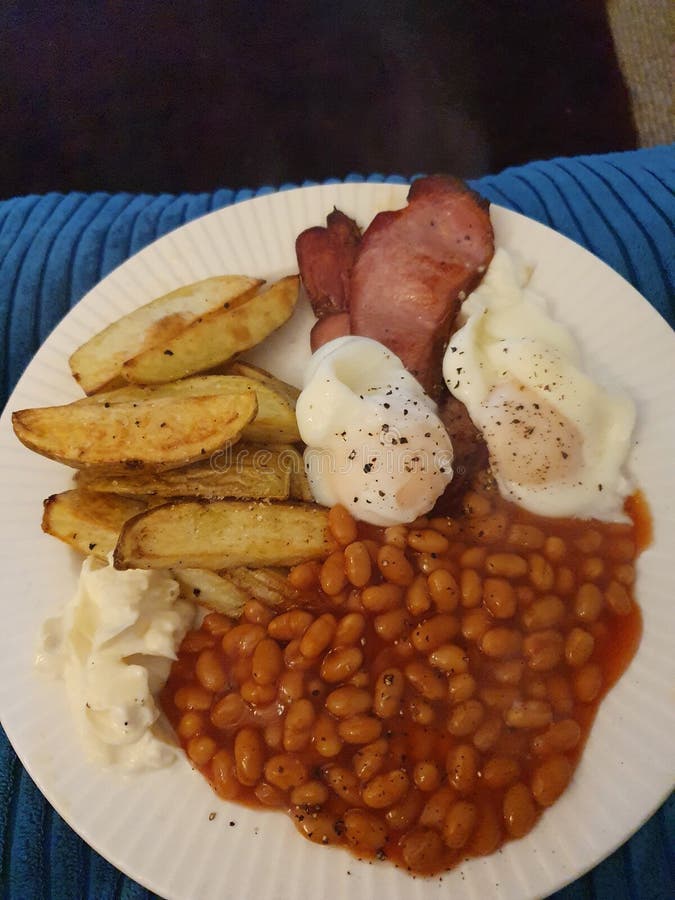 Home made dinner stock photo. Image of beans, bacon - 198607198