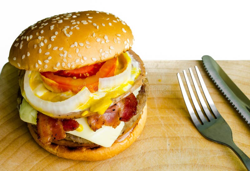 Home made hamburger stock image. Image of close, meat - 44868503