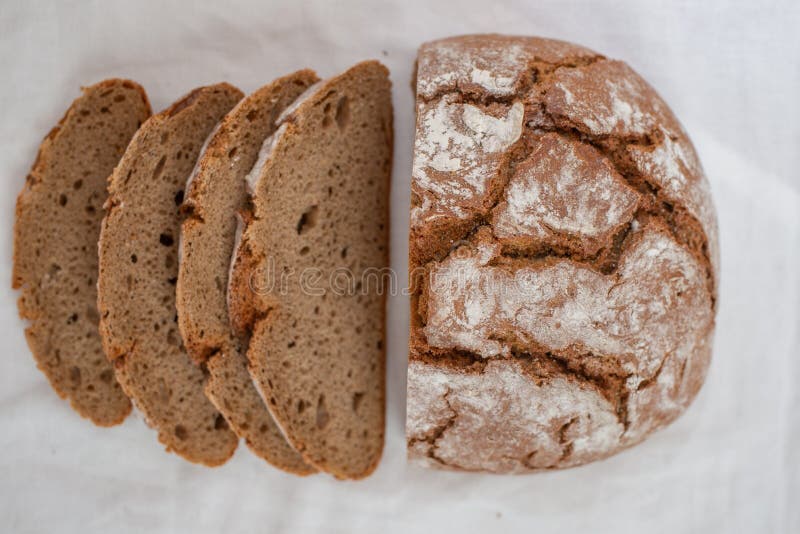 Home Made Healthy Whole Grain Rye Bread Stock Photo - Image of meal ...
