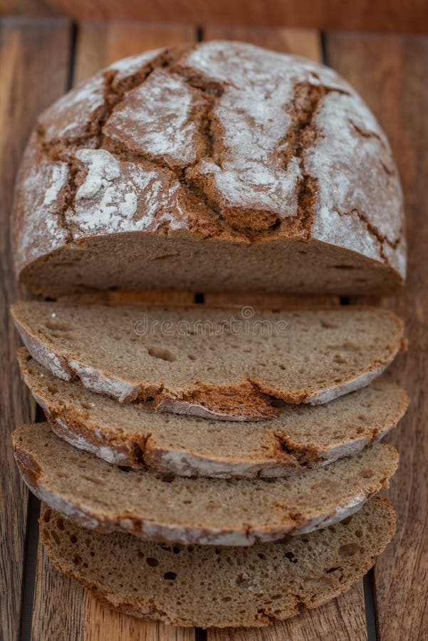 Home Made Healthy Whole Grain Rye Bread Stock Image - Image of ...