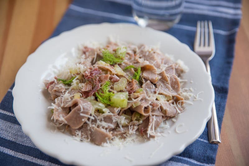 Home Made Italian Whole Grain Pasta Stock Photo - Image of forest ...