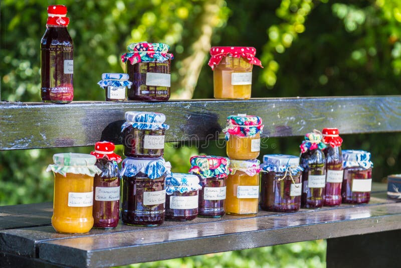 Home made jam stock photo. Image of home, outdoors, package - 83282052