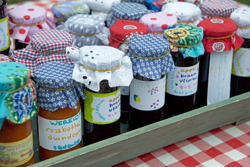 Home made jam stock image. Image of pots, hand, breakfast - 48407637