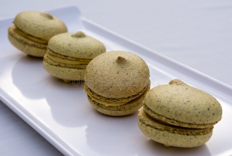 Home-made macarons stock image. Image of bakery, vanilla - 83717391