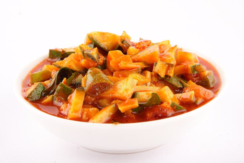 Home Made Mango Pickle in a Bowl. Stock Photo - Image of closeup ...