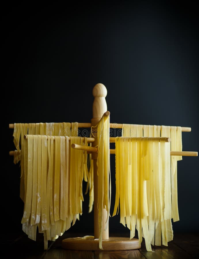 Home-made Noodles are Dried Stock Photo - Image of board, cooked: 91932770